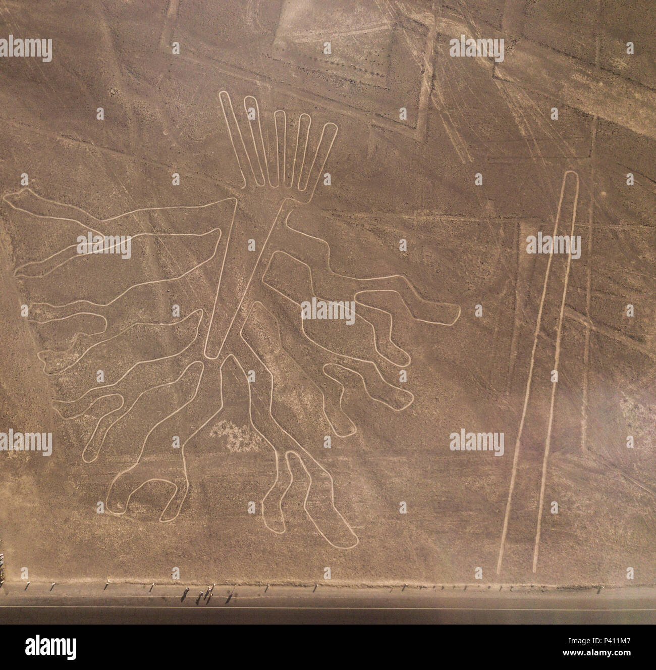 Conjunto de geoglifos antigos chamados de Linhas de Nazca ou Nasca ...