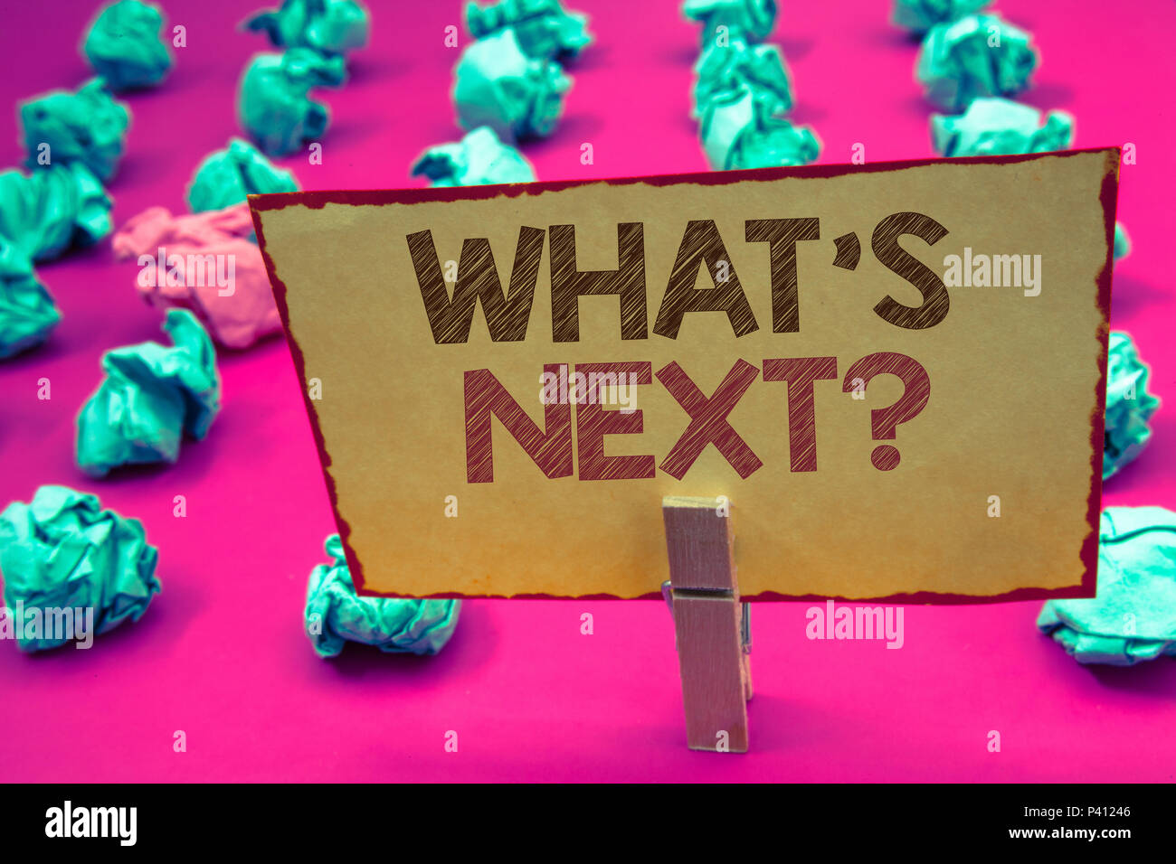words writing textss What Is Next Question. Business concept for ...
