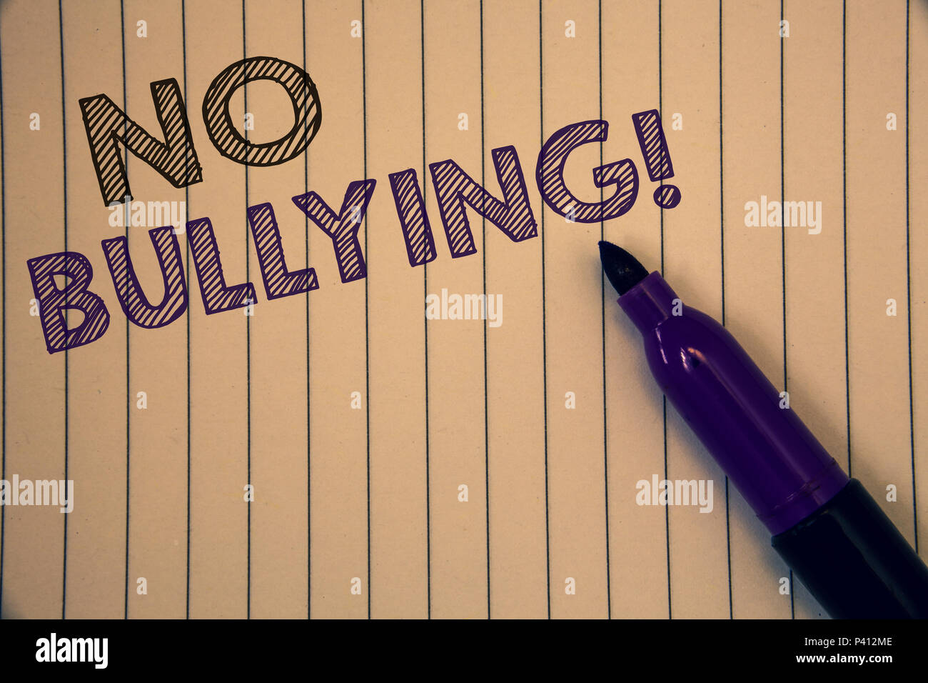 Conceptual hand writing showing No Bullying Motivational Call. Business ...