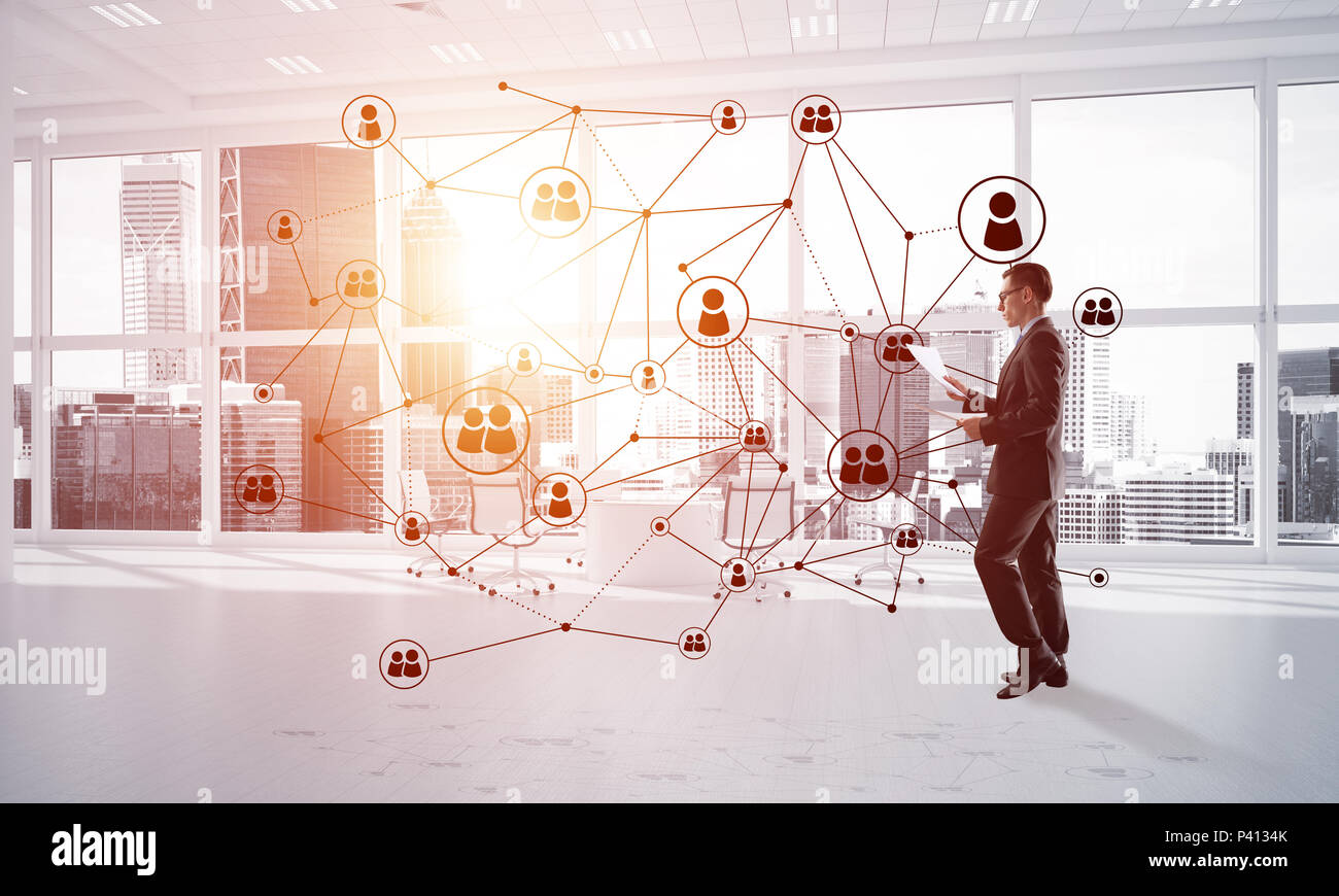 Networking and social communication concept as effective point for ...