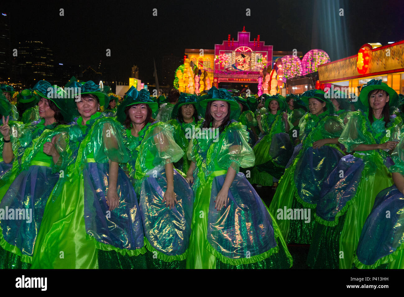 Participants in the Chingay parade in Singapore Stock Photo - Alamy