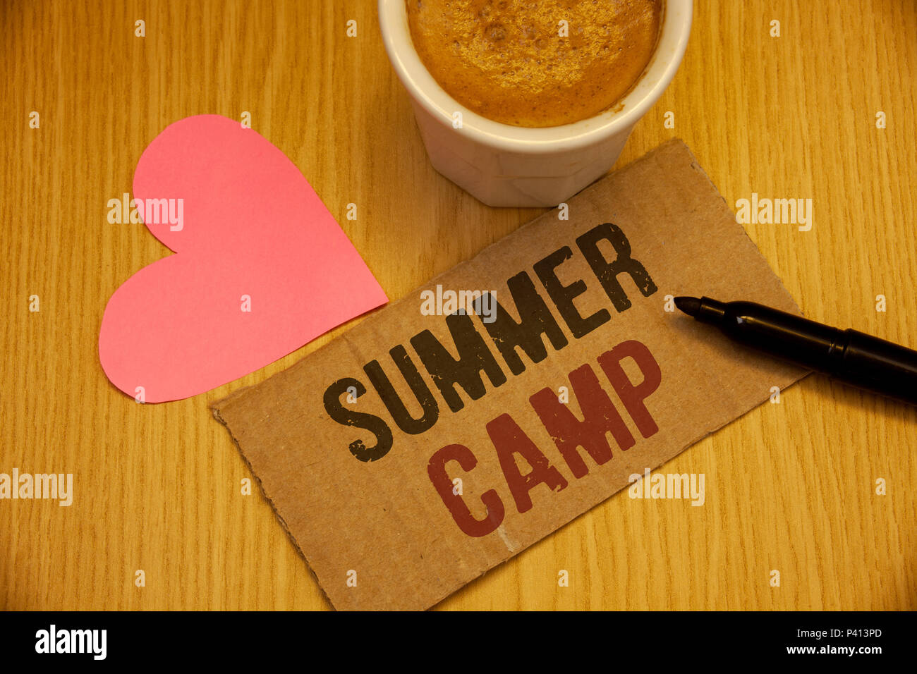 Conceptual hand writing showing Summer Camp. Business photo texts Place ...