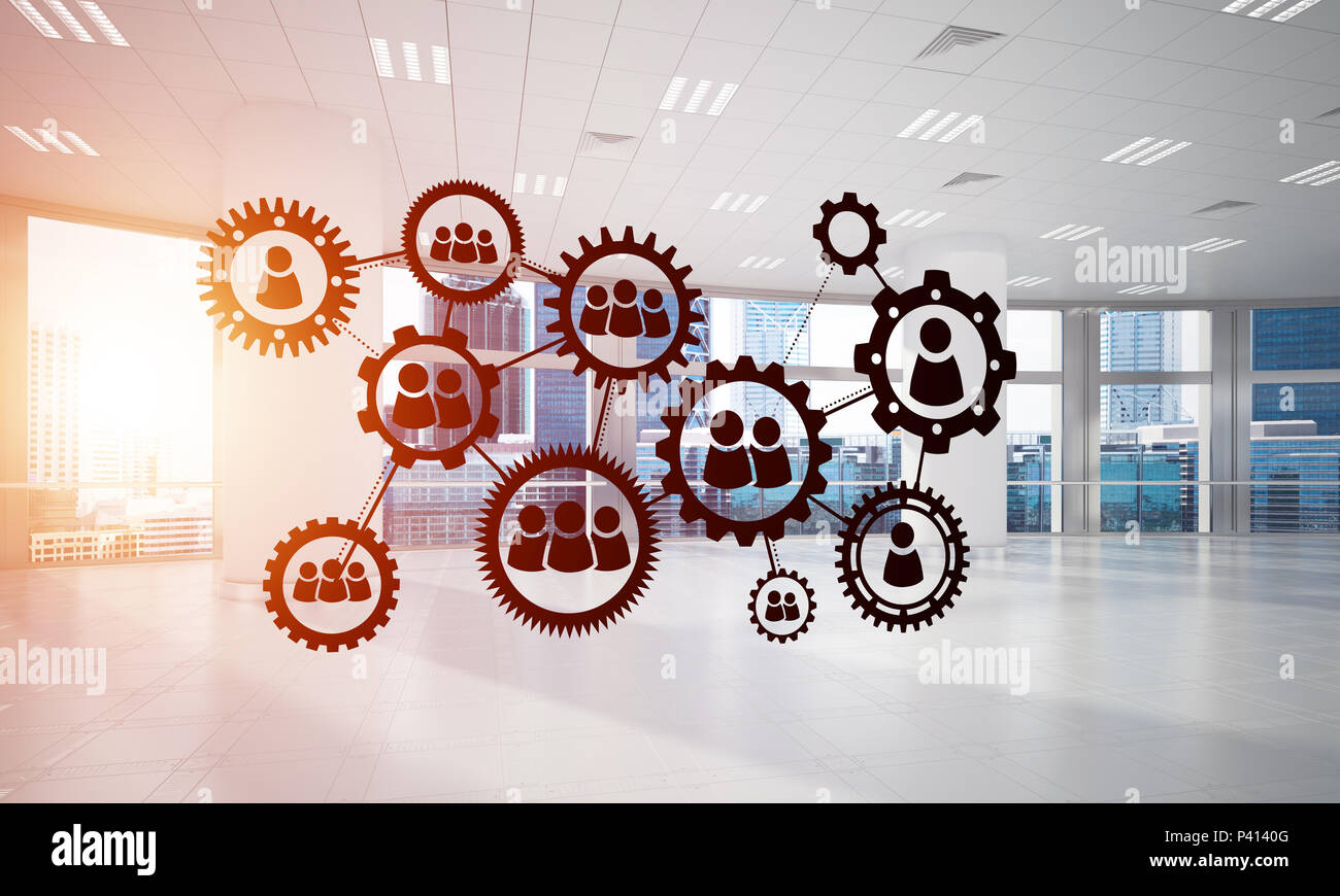 Networking and wireless connection as concept for effective modern ...