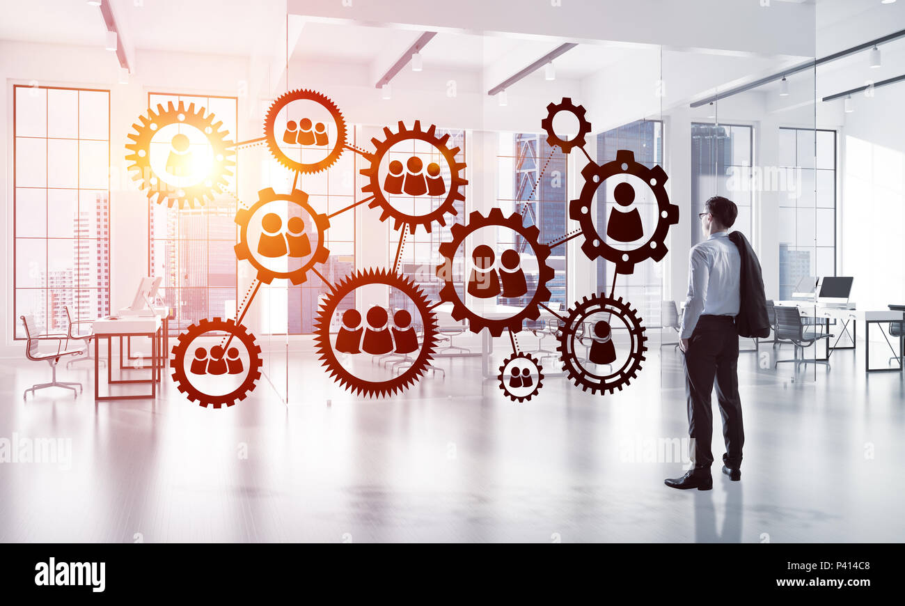 Networking and social communication concept as effective point for ...