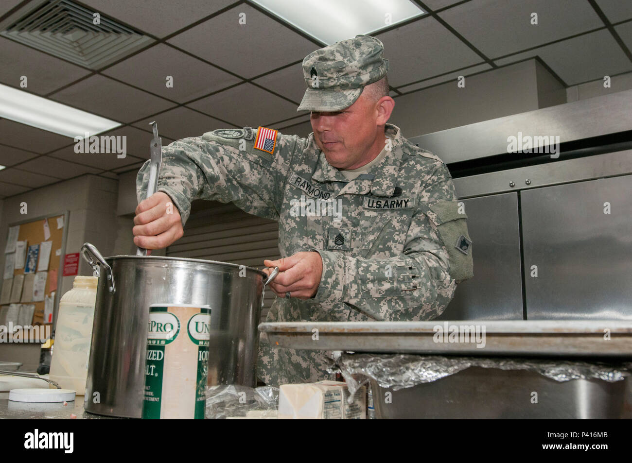 U.S. Army Staff Sgt. Brian Raymond, first cook, Joint Force ...