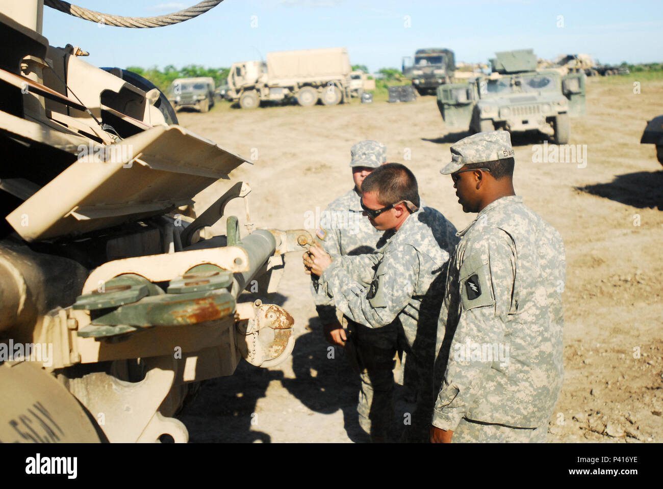 Soldiers with Company D, 155th Infantry Regiment, 155th Armored Brigade ...