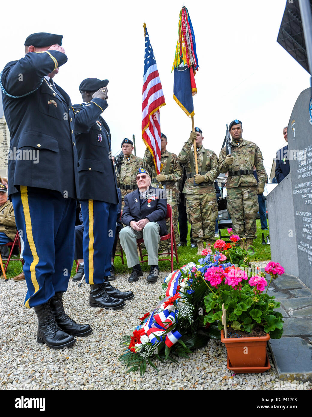 U.S. Army Col. Al Boyer (left), commander of the 1st Brigade Combat ...