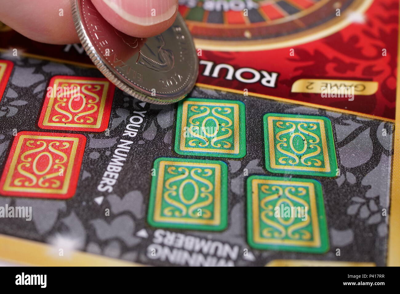 Scratch and win letter hi-res stock photography and images - Alamy