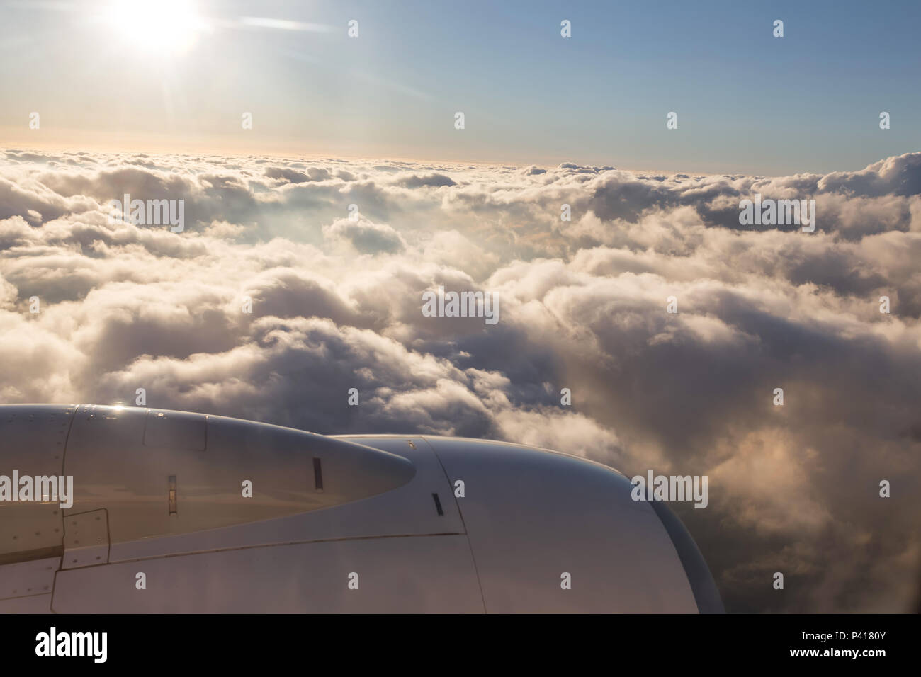 View through airplane hi-res stock photography and images - Alamy