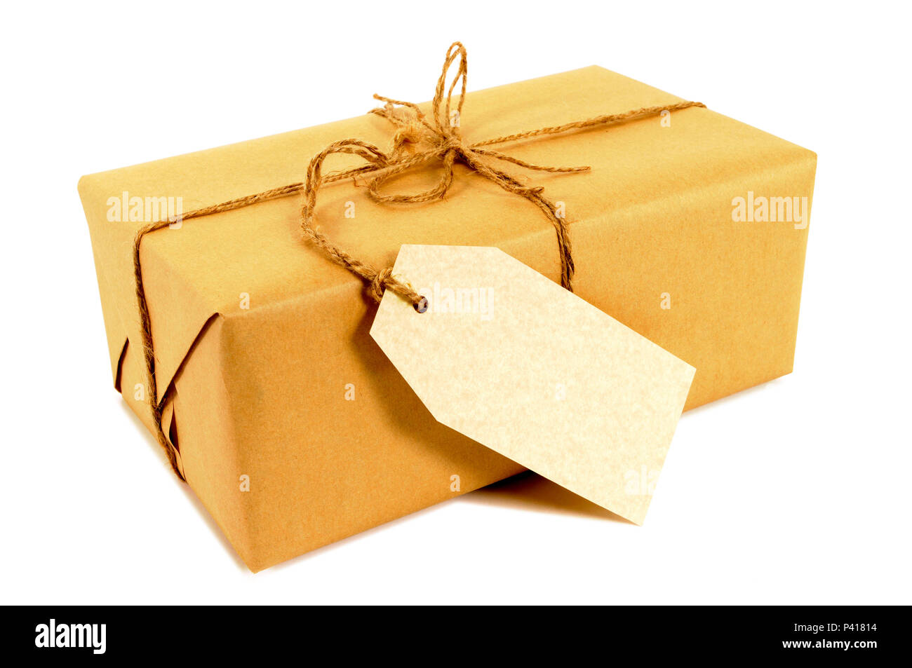 Parcel tied with string hi-res stock photography and images - Alamy