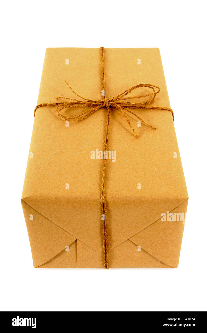 Brown package string hi-res stock photography and images - Alamy