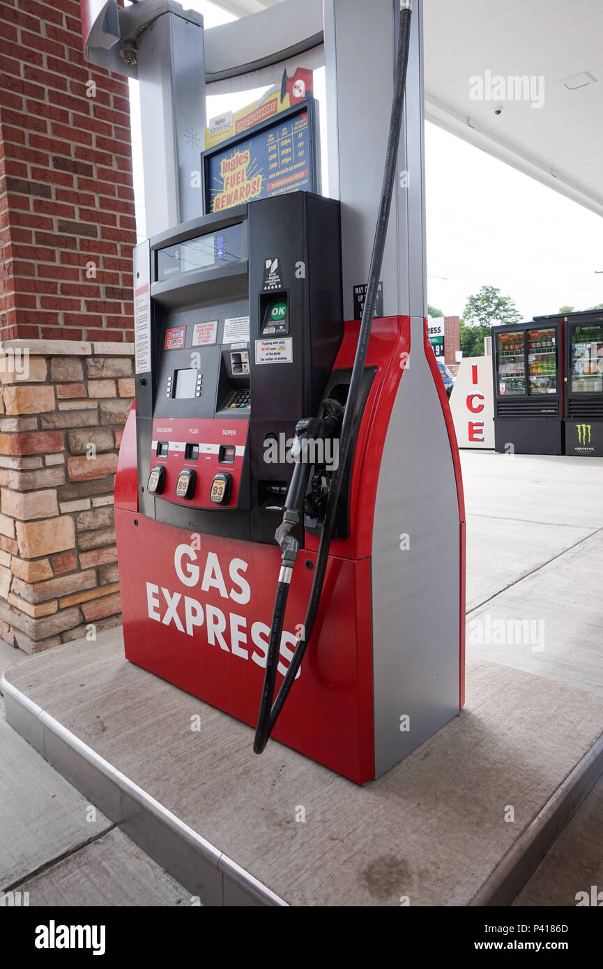 A gas pump at the Ingles Gas Express Stock Photo - Alamy