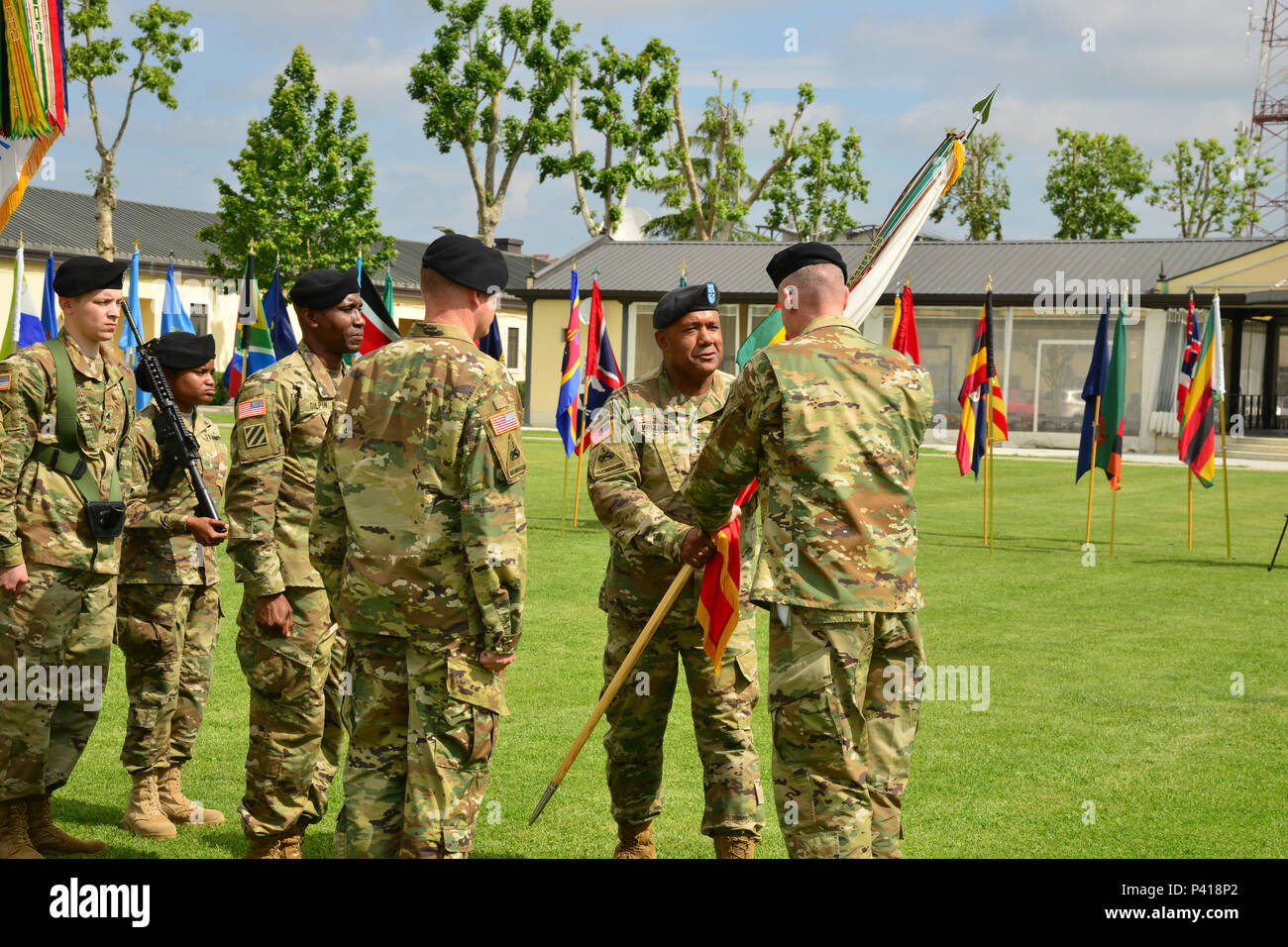 U.S. Army Africa and Southern European Task Force outgoing commander ...