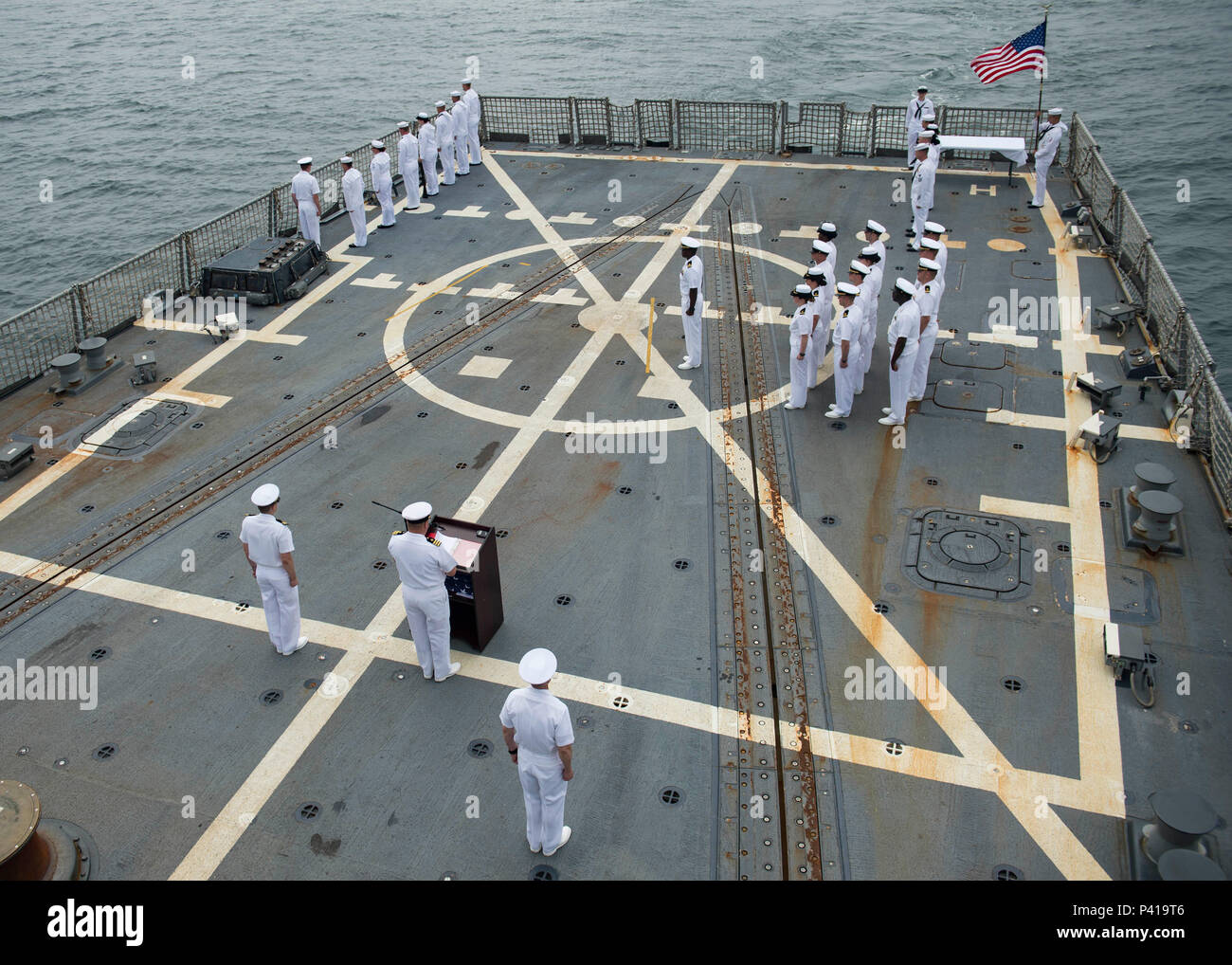 160603-N-EO381-181 ATLANTIC OCEAN (June 03, 2016) - Sailors assigned to ...