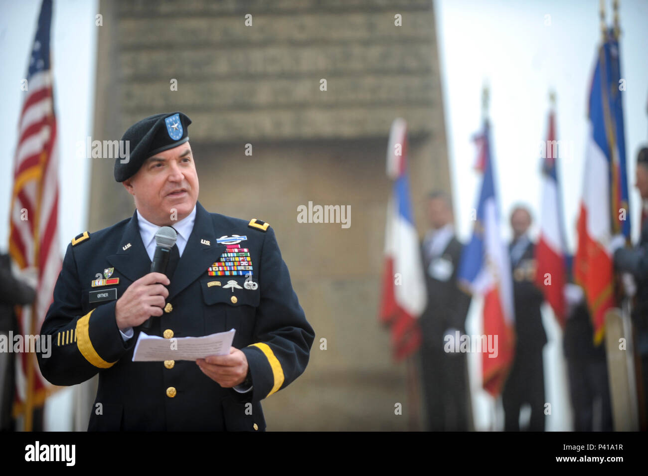 U.S. Army Brig. Gen. Blake Ortner, commander of the 29th Infantry ...