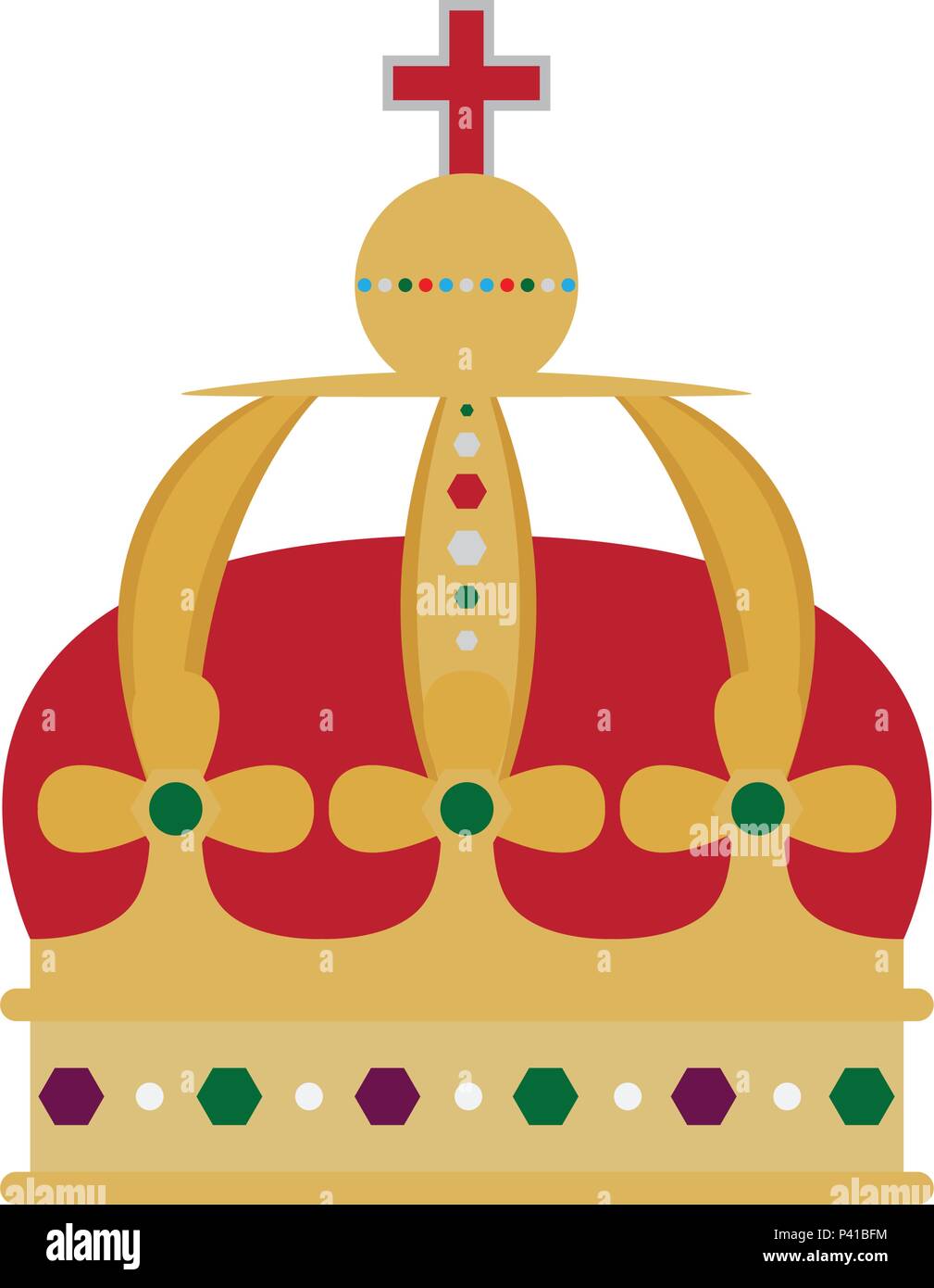 Isolated golden royal crown icon Stock Vector Image & Art - Alamy