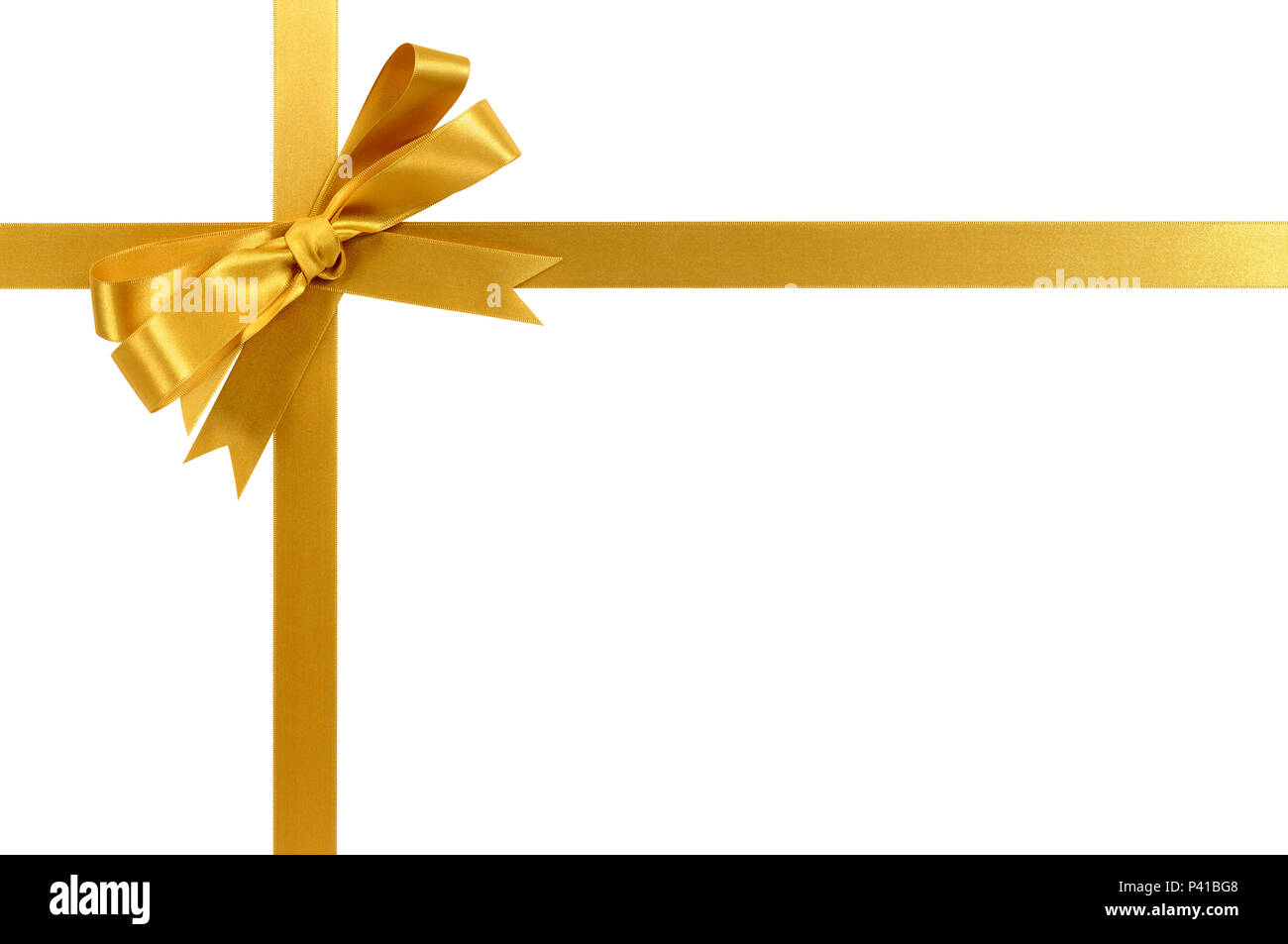 Gold ribbon cut out Cut Out Stock Images & Pictures - Alamy