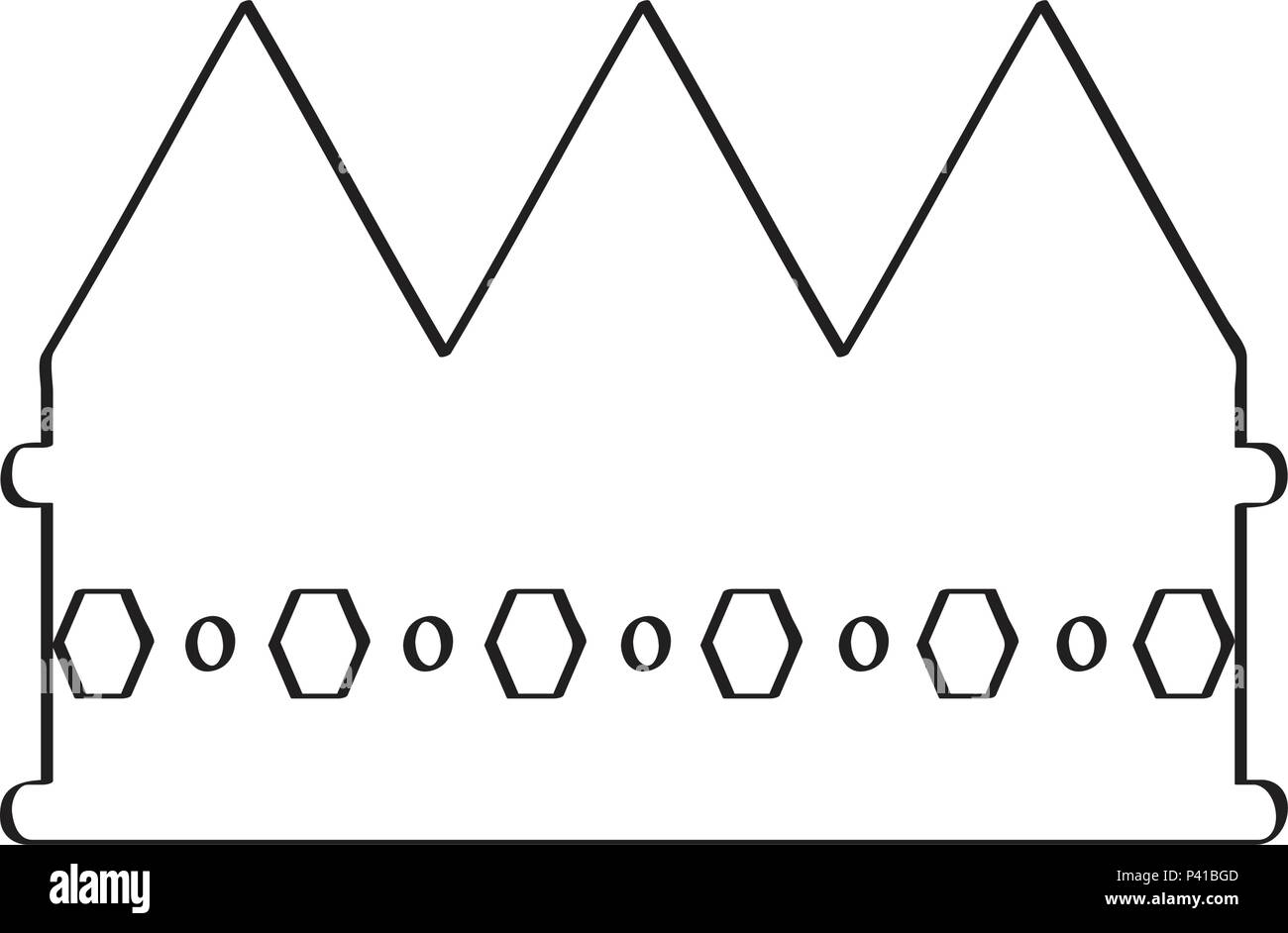 Outline of a royal crown Stock Vector Image & Art - Alamy