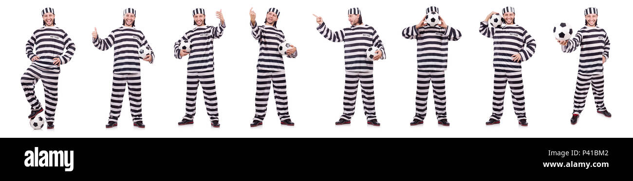 Prison inmate isolated on the white background Stock Photo - Alamy