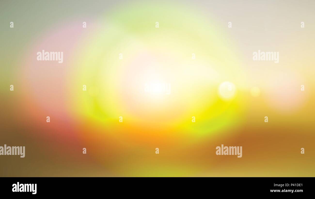 Colorful blurred background with lens effects. Vector illustration ...