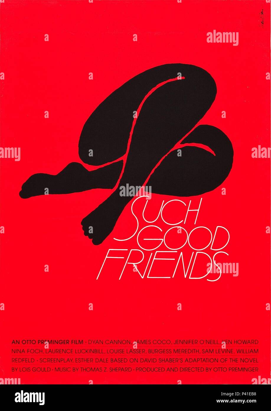 Original Film Title: SUCH GOOD FRIENDS. English Title: SUCH GOOD ...
