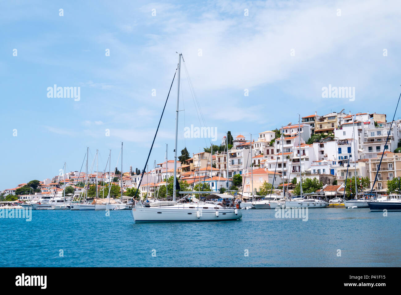 Skiathos Town Tourist Area High Resolution Stock Photography and Images ...