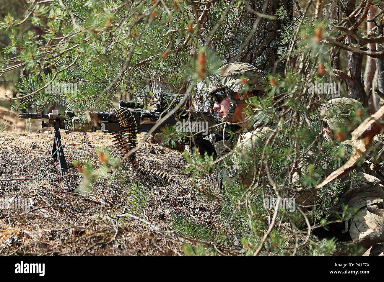 Spc. Shane Starliper, an infantryman assigned to F Troop, 2nd Squadron ...