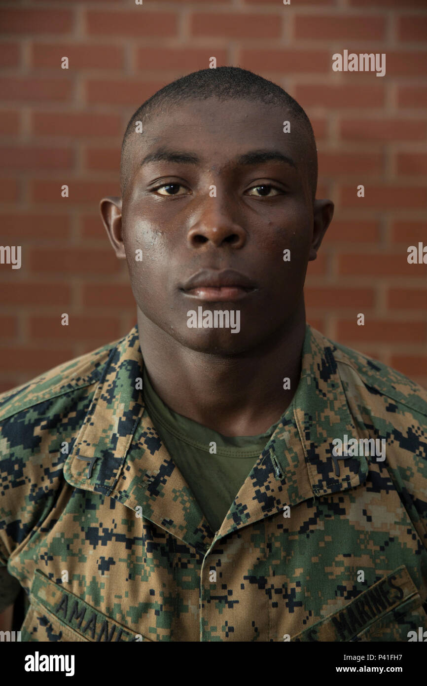 Pvt. Elvis A. Amanfo, Platoon 3045, Kilo Company, 3rd Recruit Training ...