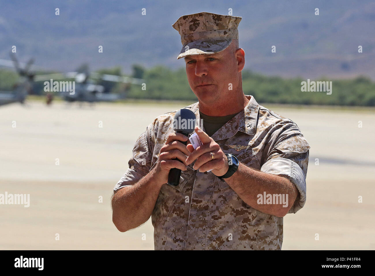 CAMP PENDLETON, Calif. -- Col. Ian R. Clark, commanding officer, Marine ...