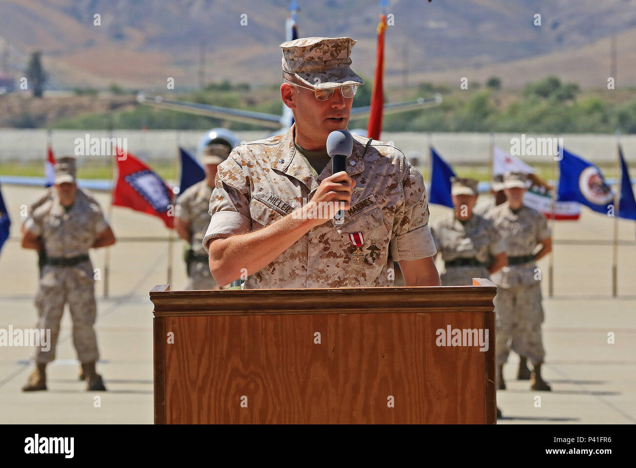CAMP PENDLETON, Calif. -- Lt. Col. Todd M. Miller, outgoing commanding ...