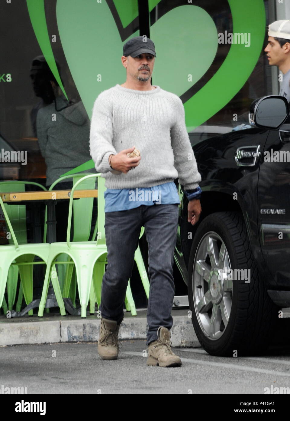 Colin Farrell out and about after checking into rehab last month ...
