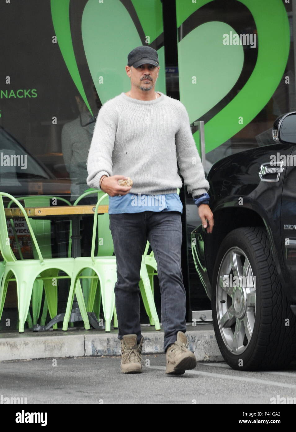 Colin Farrell out and about after checking into rehab last month ...
