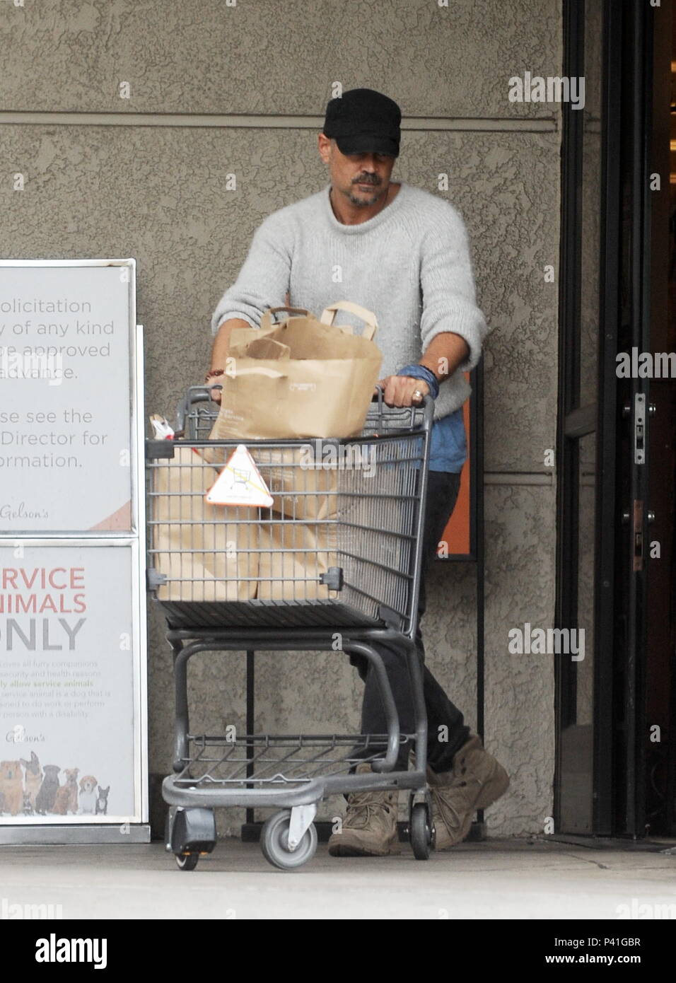 Colin Farrell out and about after checking into rehab last month ...
