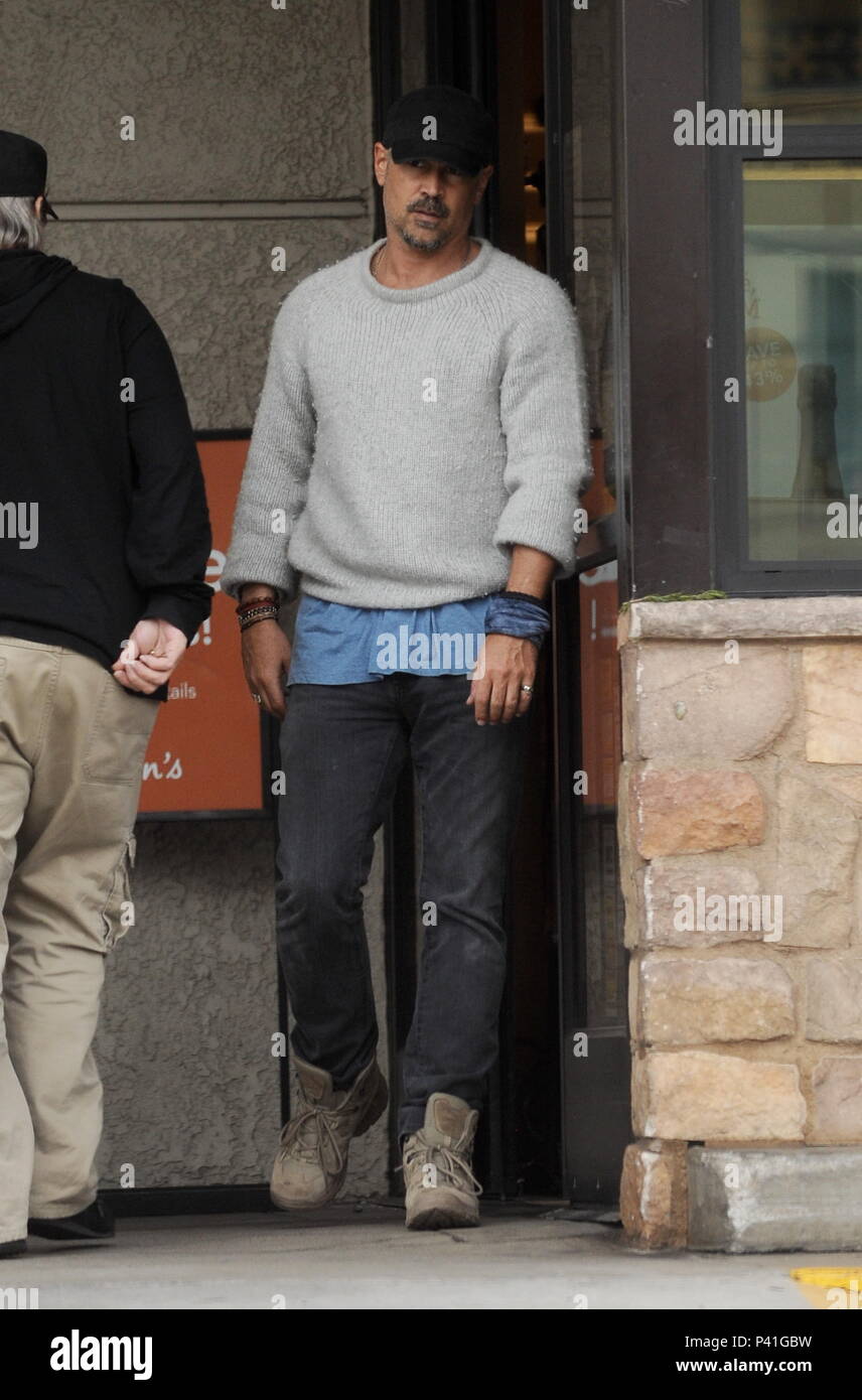 Colin Farrell out and about after checking into rehab last month ...