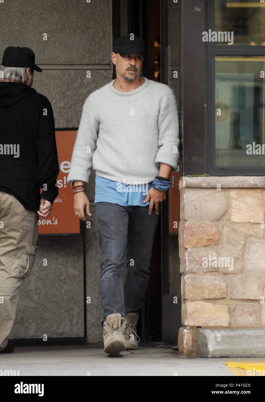 Colin Farrell out and about after checking into rehab last month ...