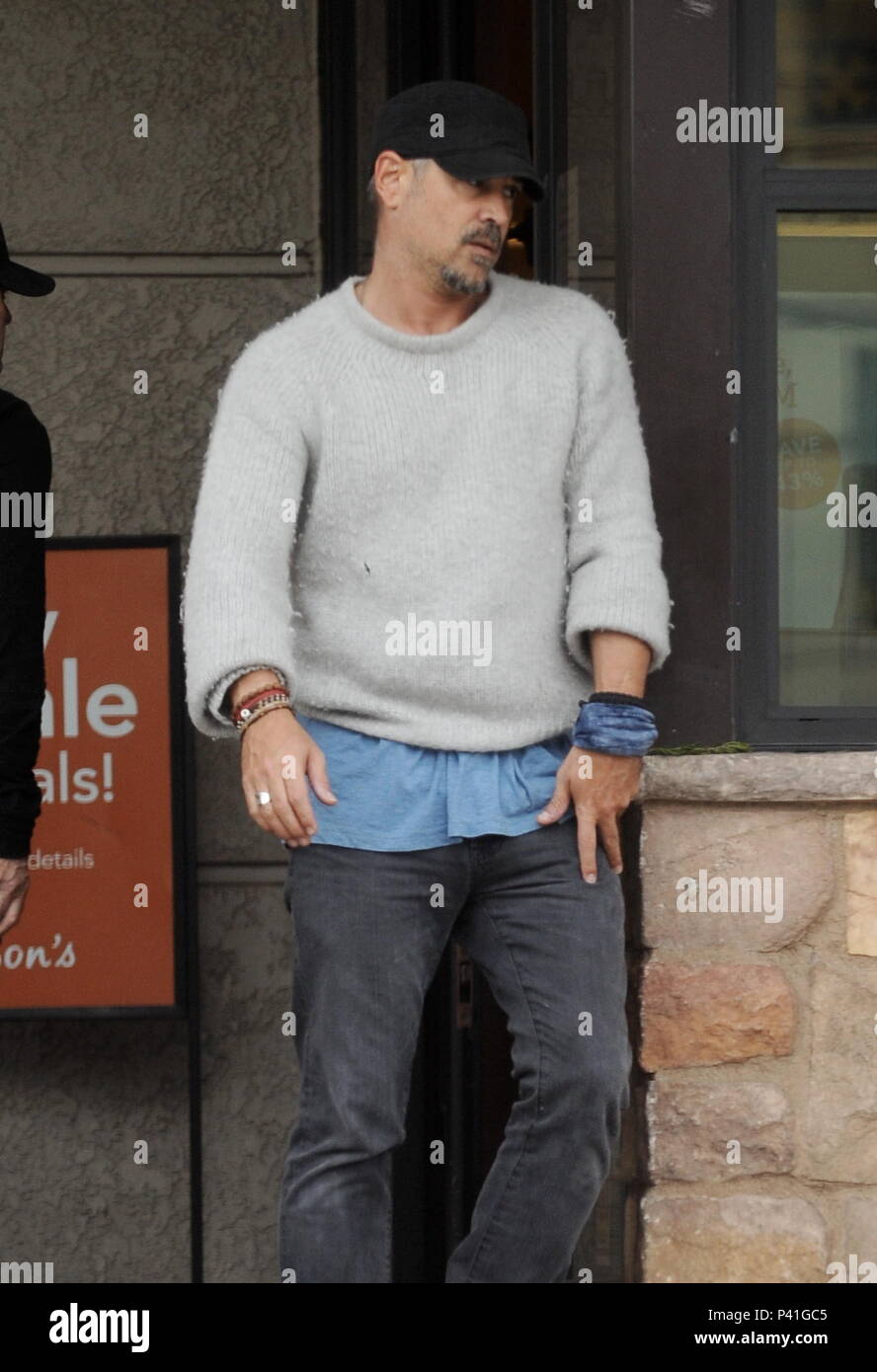 Colin Farrell out and about after checking into rehab last month ...