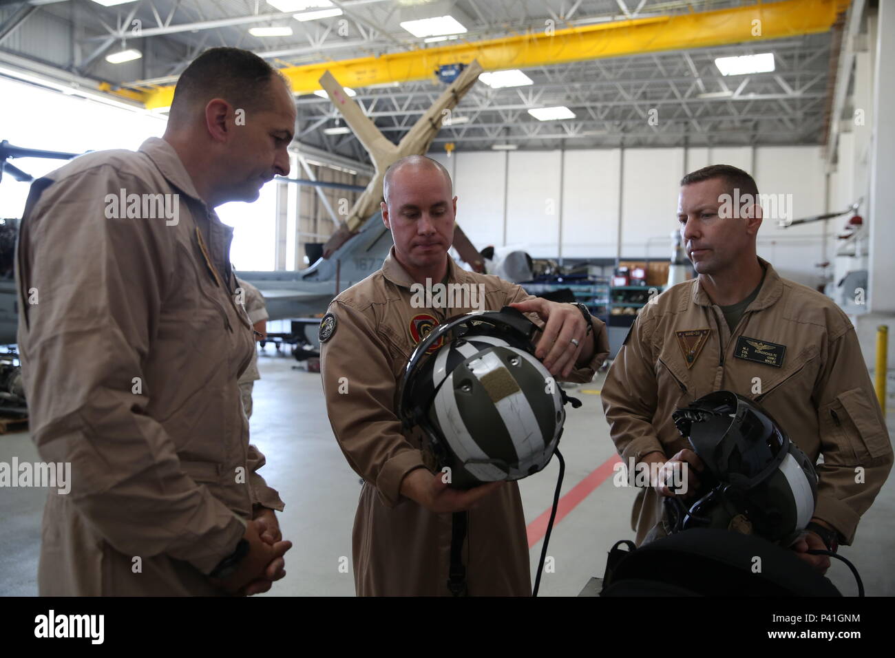 Major Jonathan Geisler, (center) an AH-1Z Viper Cobra Attack Helicopter ...