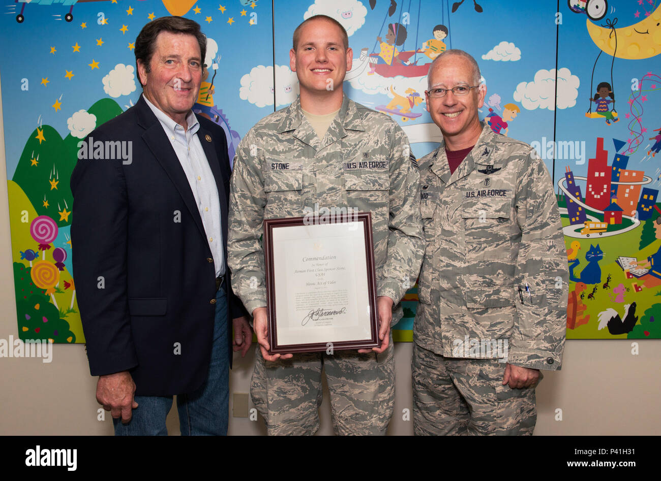Rep. John Garamendi, D-Walnut Grove, Calif., presents Staff Sgt ...