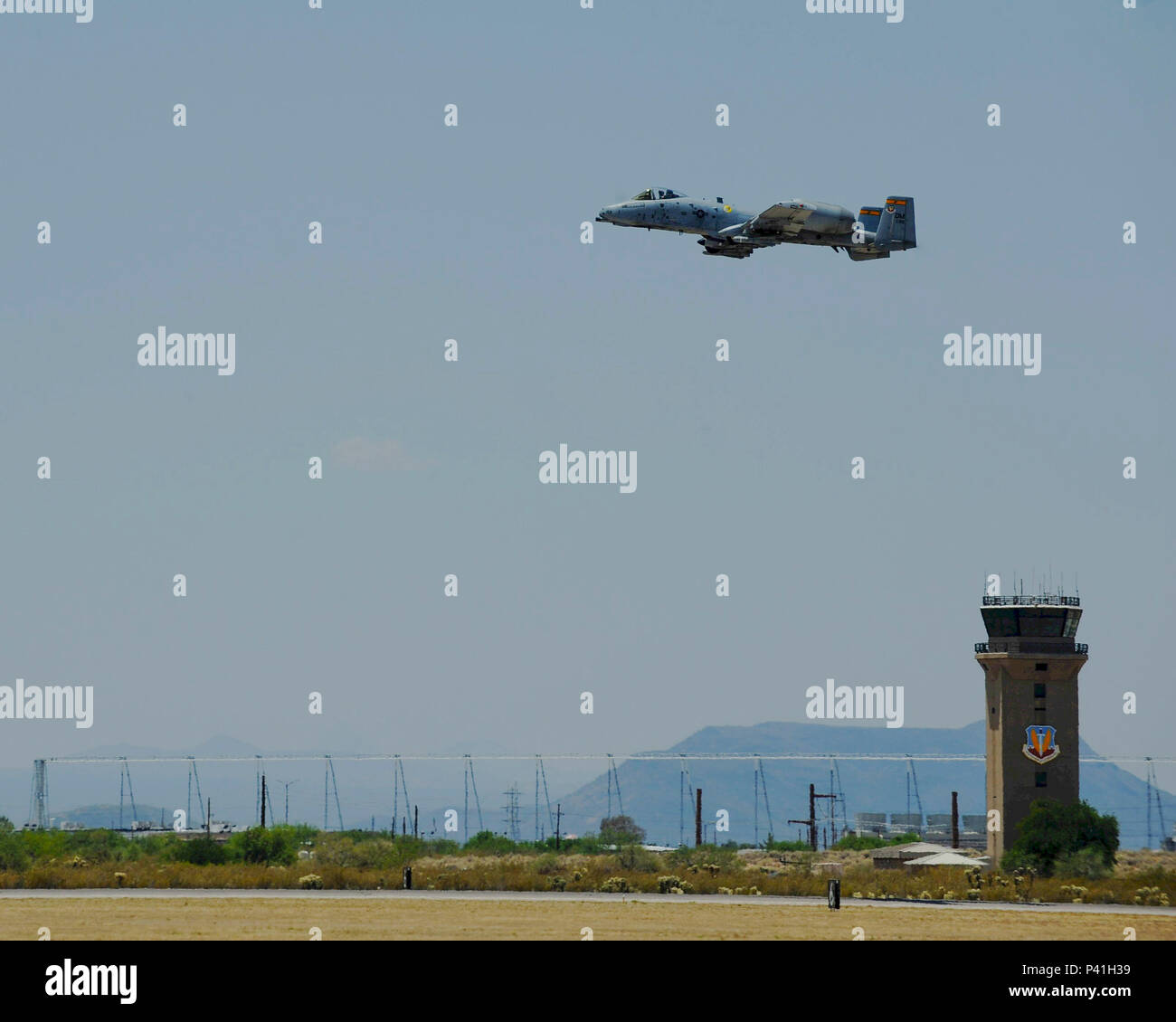 A Davis-Monthan Air Force Base A-10 Thunderbolt II flies over the ...