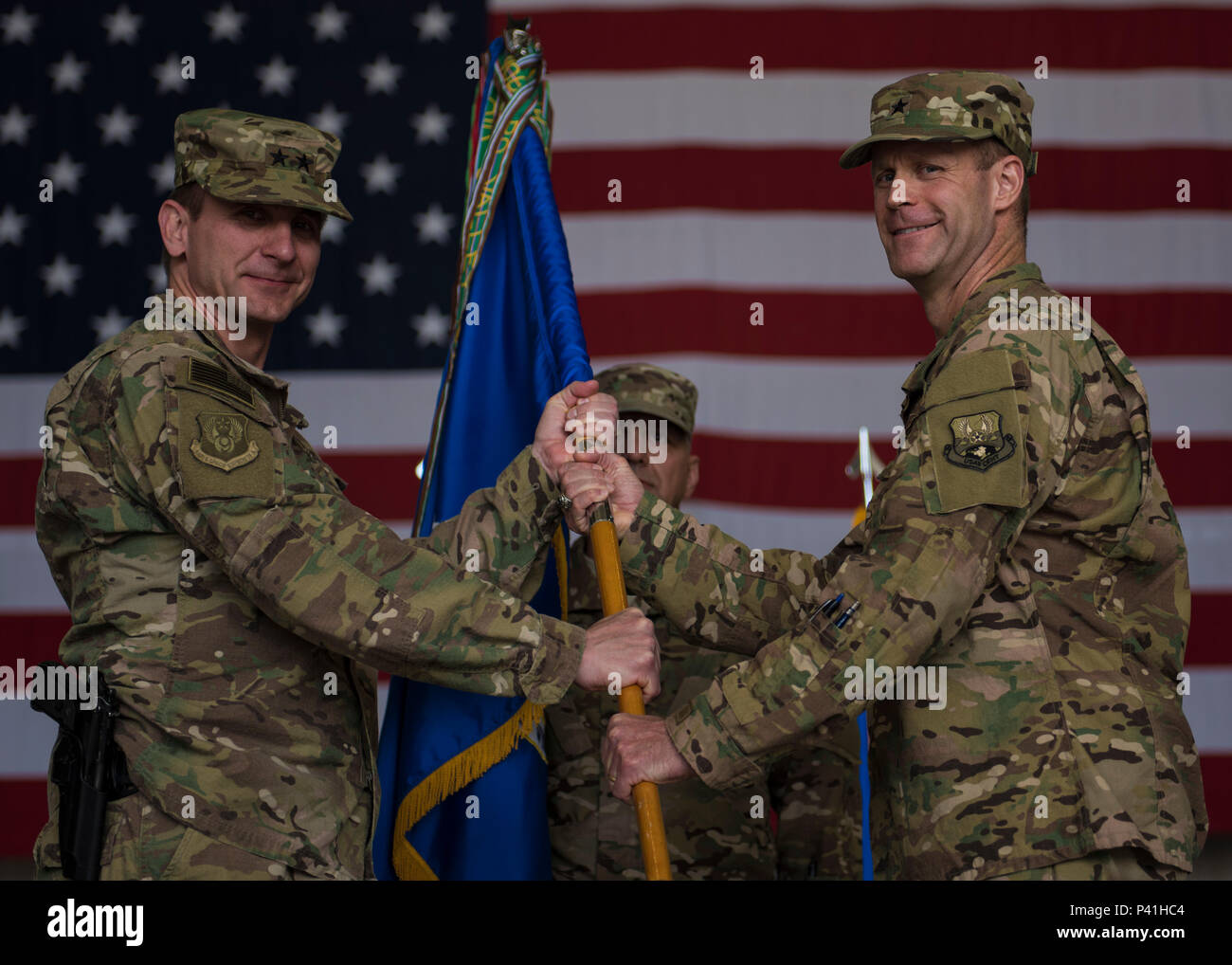 Maj. Gen. Geffrey Taliaferro (left), 9th Air and Space Expeditionary ...