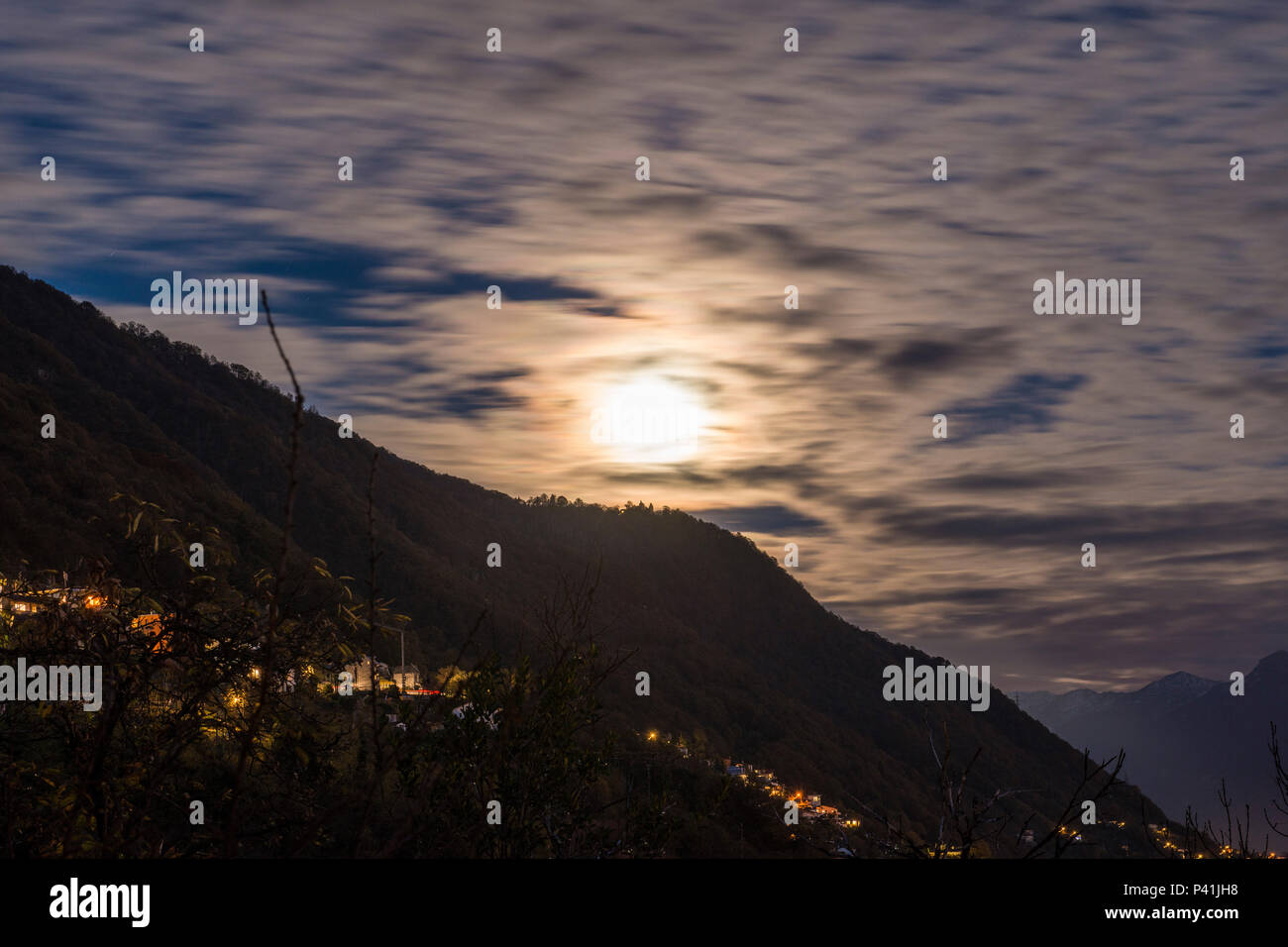 Switzerland, Canton Ticino, Tenero, landscape Stock Photo - Alamy