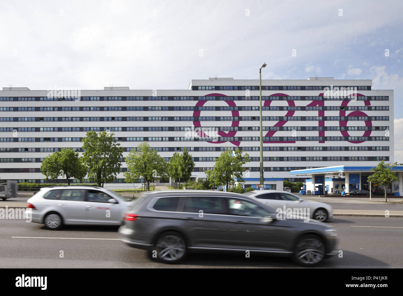 Berlin, Germany, dorm Q216 in the Frankfurter Allee in Berlin-Friedrichshain Stock Photo - Alamy