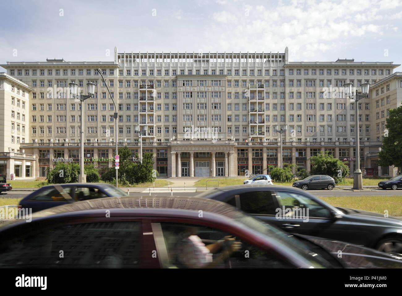 Berlin, Germany, residential building in the Karl-Marx-Allee in Berlin ...