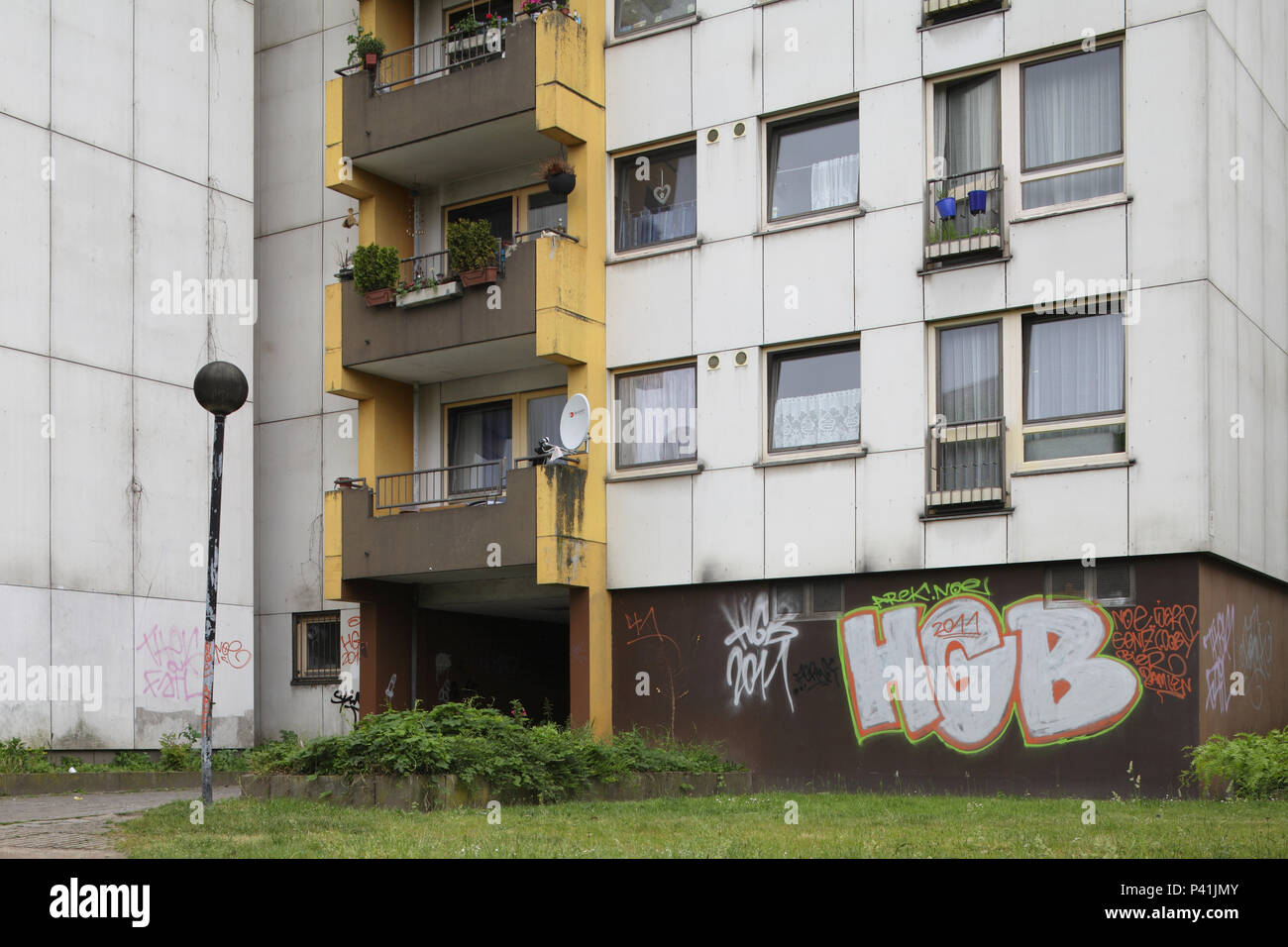 Berlin, Germany, residential complex in the Kruckenbergstrasse in ...