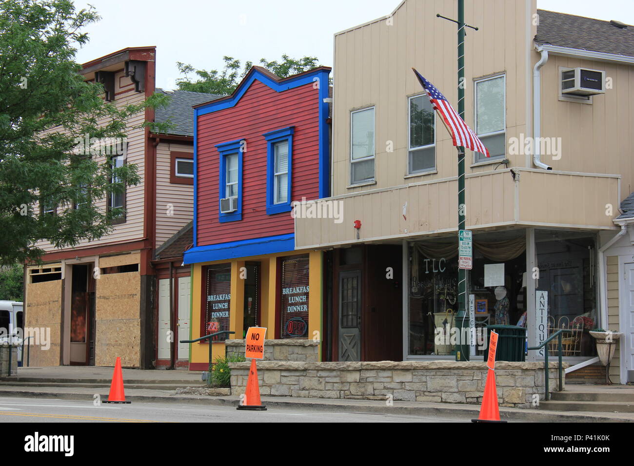 Original I & M Canal scenery at historic Lemont, Illinois Stock Photo ...