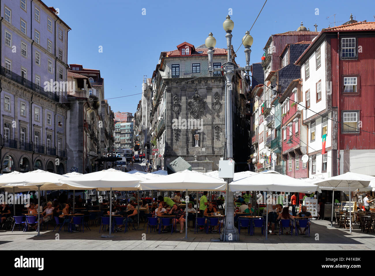 Porto, Portugal, street cafes in Porto Stock Photo - Alamy