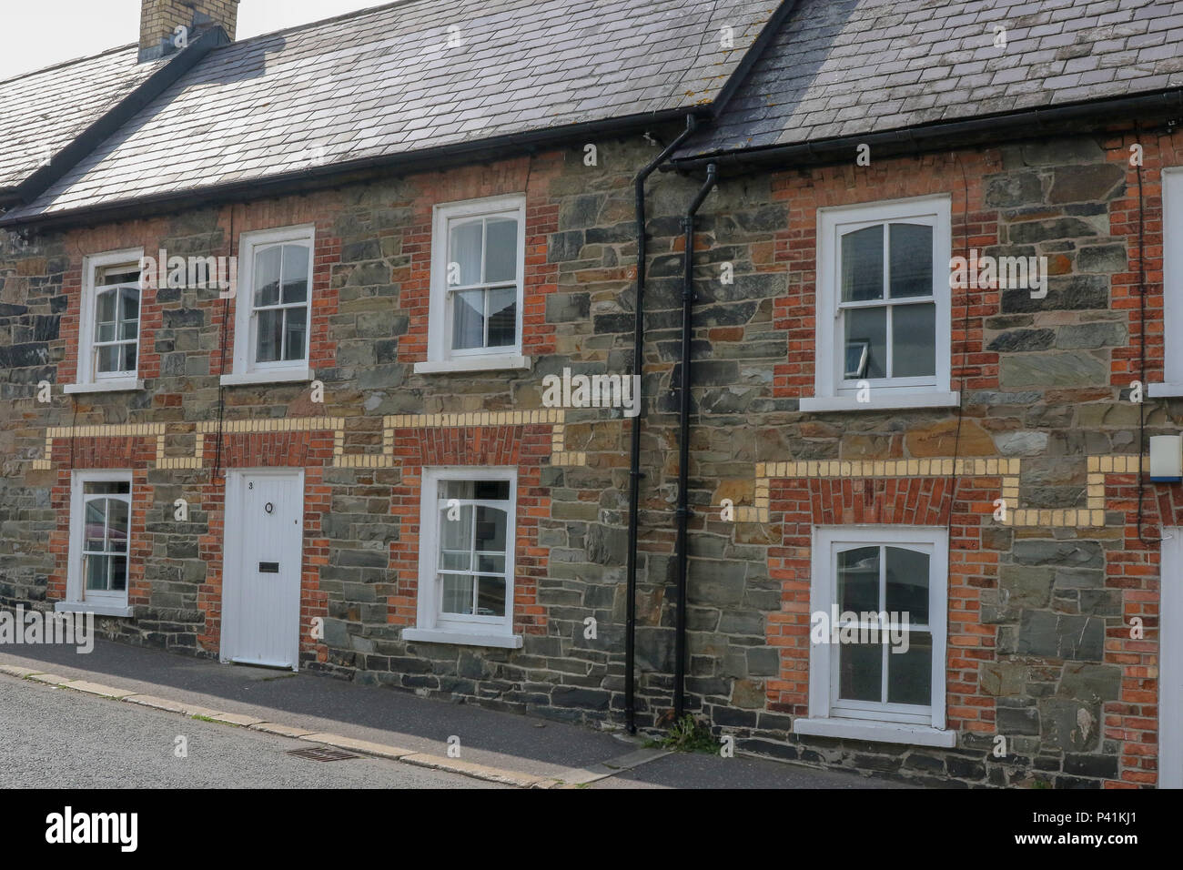 Old houses in the village of Strangford County Down Northern Ireland ...