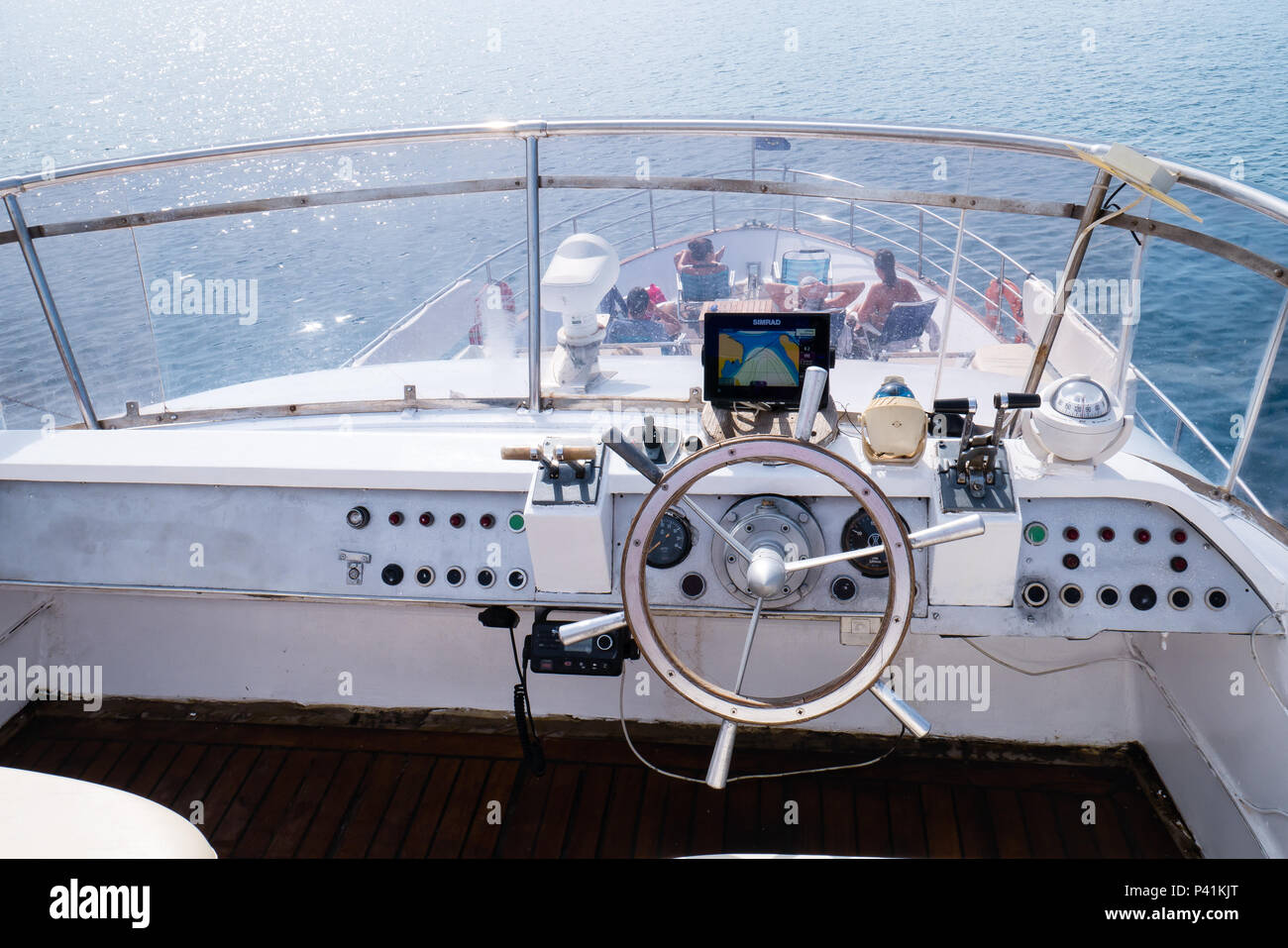 Wheel of large boat hi-res stock photography and images - Alamy