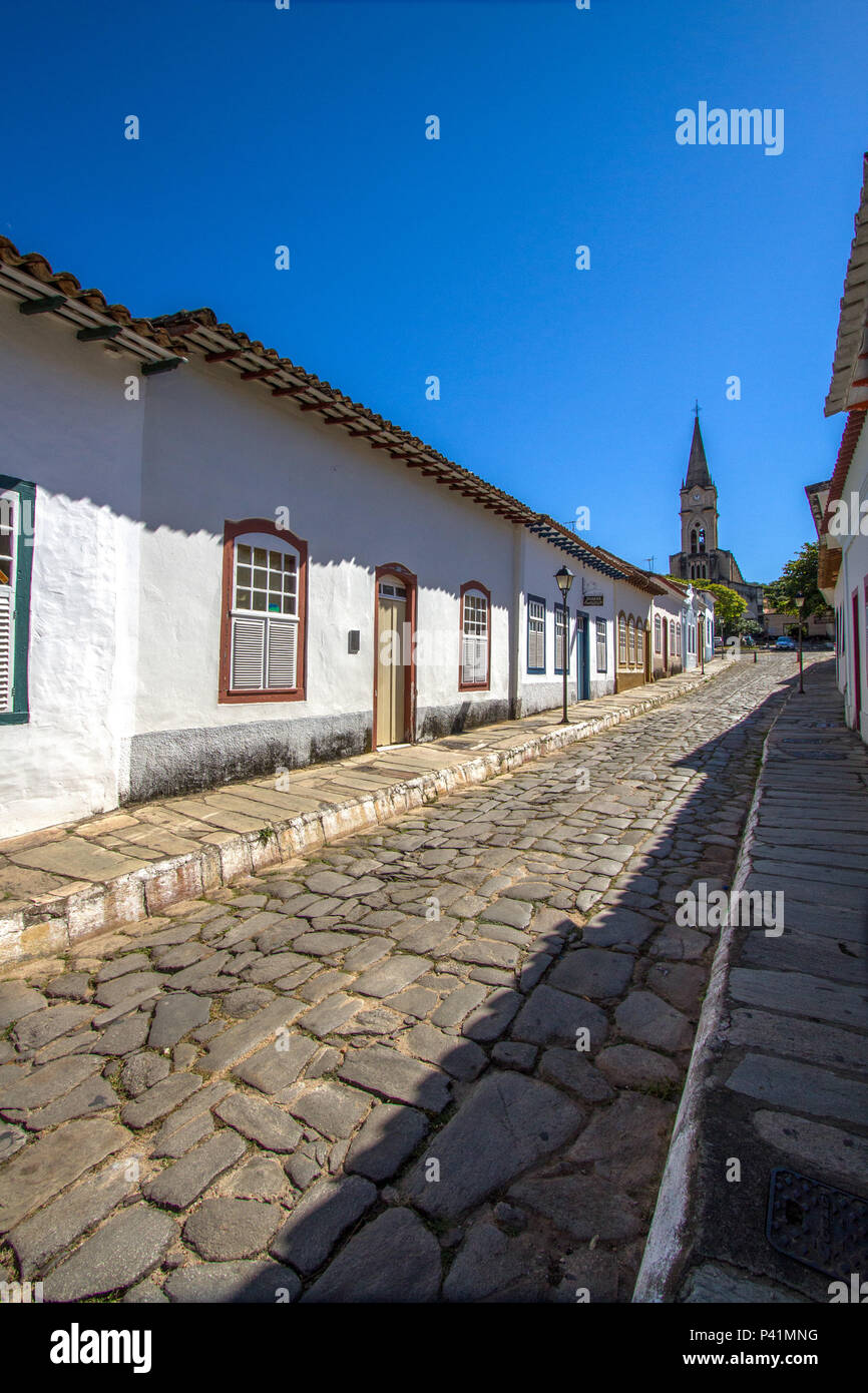 Goiás Velho - GO Igreja Igreja do Rosário rua de Goiás Rua de Pedras ...