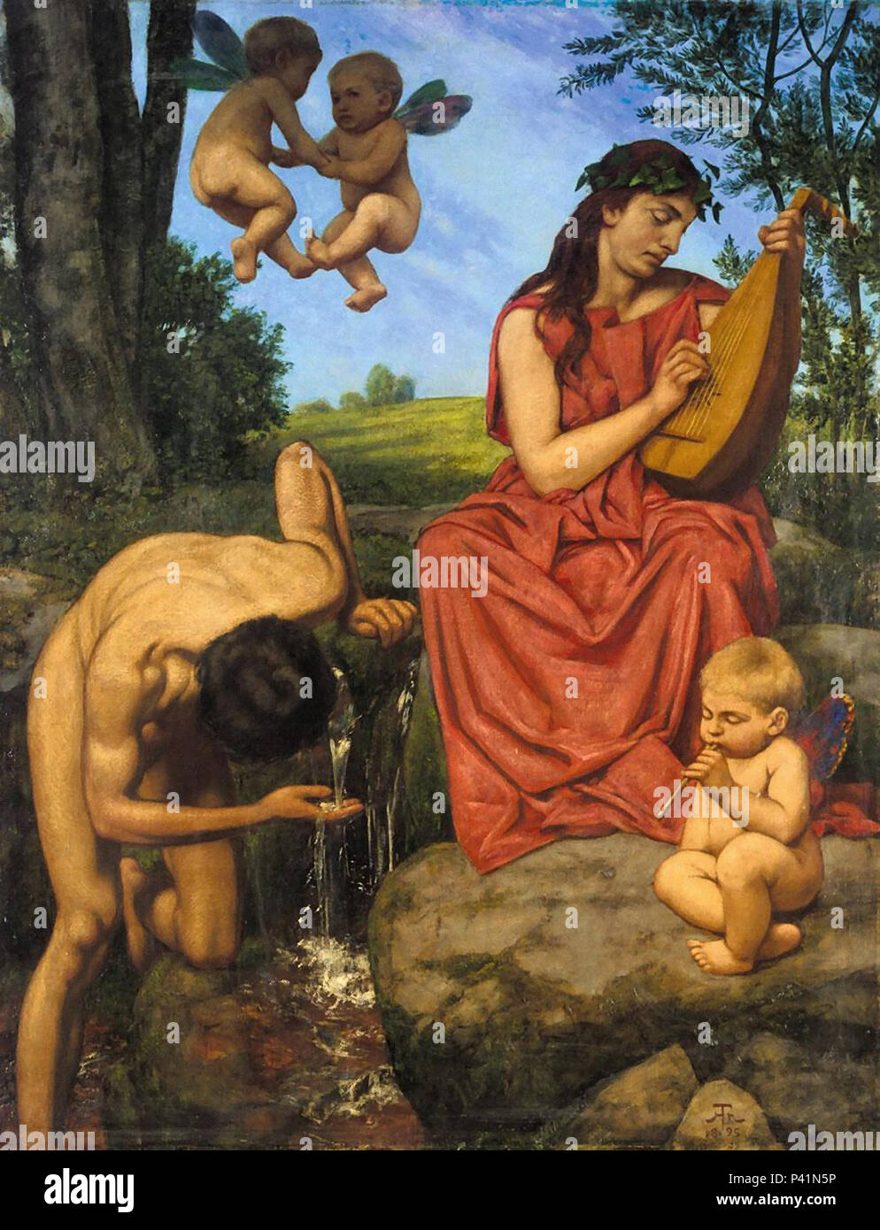 Thoma Hans - Die Quelle Stock Photo - Alamy